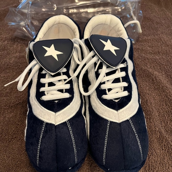 sloffie | Shoes | Womens Sloffie Slippershoes Dallas Navy And White ...